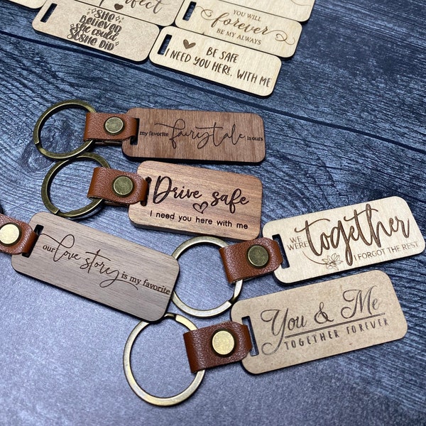 Wooden Keychain - Etsy