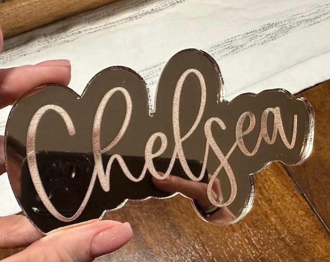 Custom Name Magnet, Custom Acrylic Engraved 5 Inch Name Magnet ...
