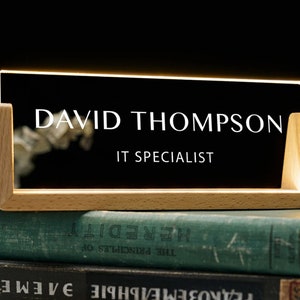 Personalized Modern Office Desk Name Plate, Custom Desk Nameplate With ...