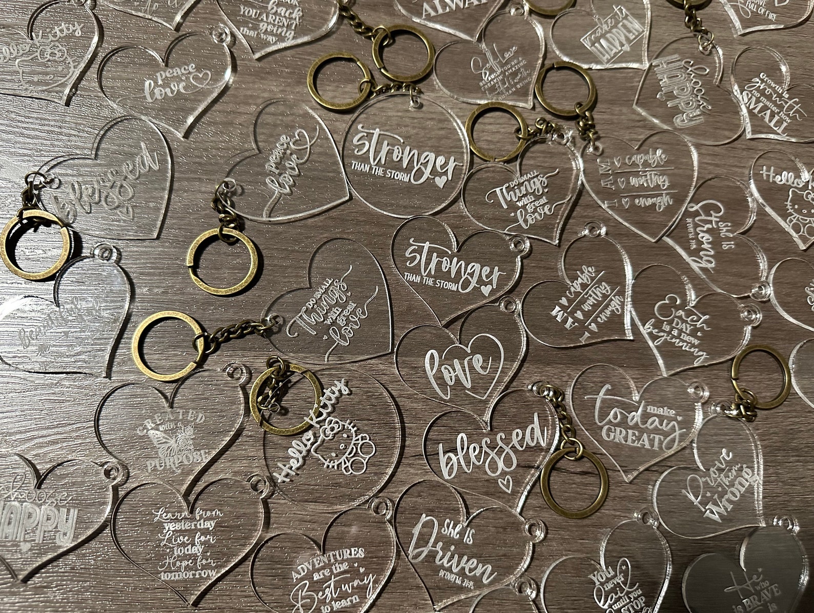 Keychain Quotes Encouragement Keychain Inspirational - Etsy