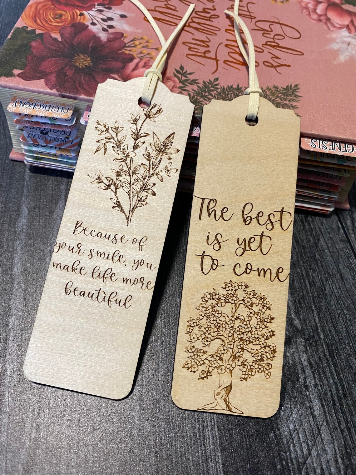 SVG SVG File Bookmark Svg Floral Bookmark Bookmark Custom - Etsy