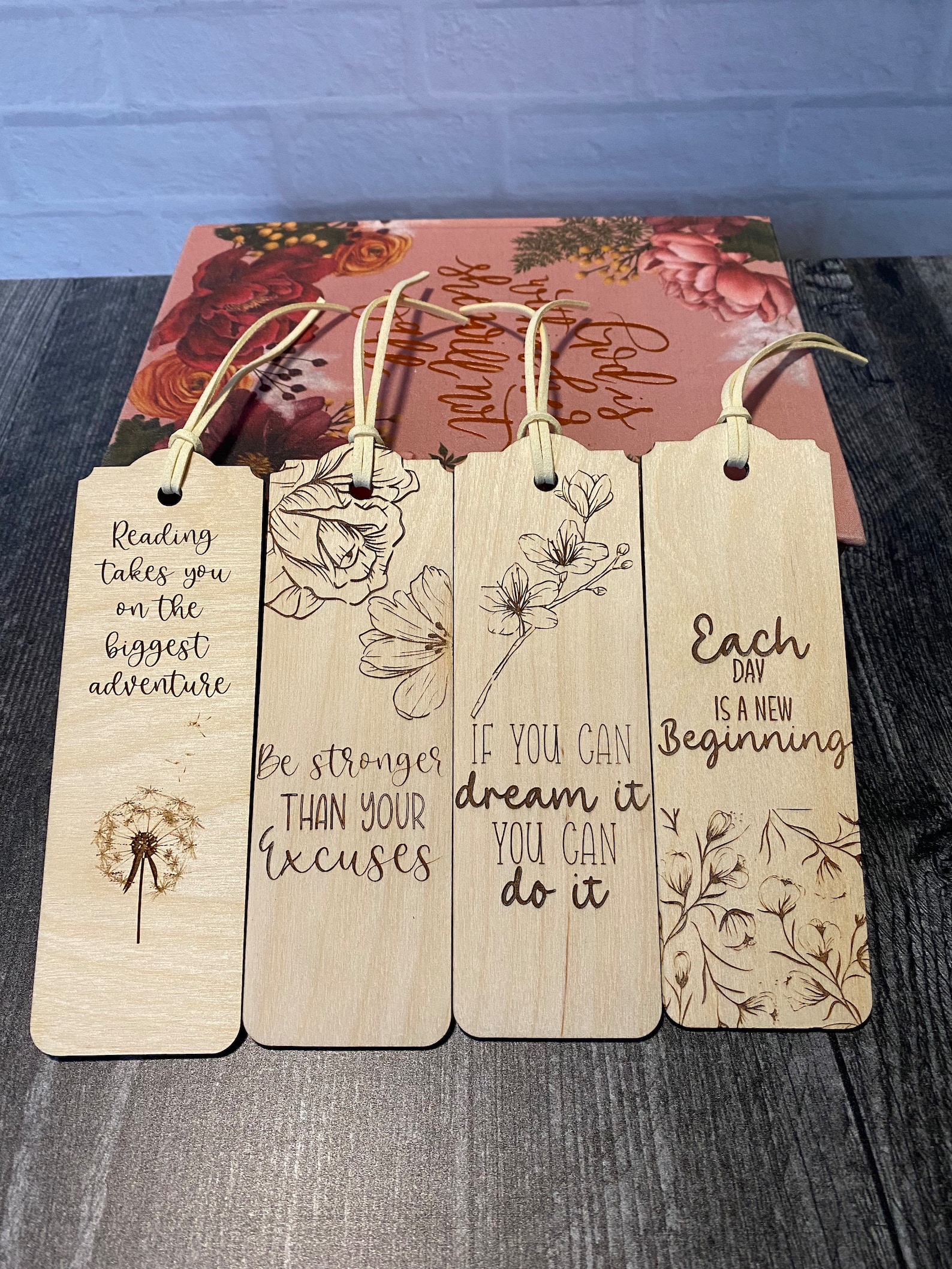 SVG SVG File Bookmark Svg Floral Bookmark Bookmark Custom - Etsy