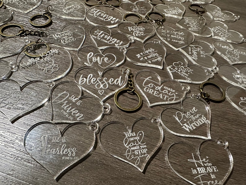 Keychain Quotes Encouragement Keychain Inspirational - Etsy