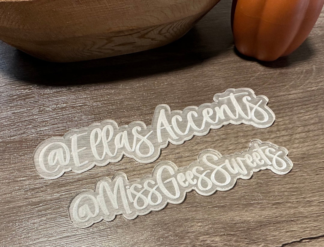 Business Watermark, Custom Acrylic Name, Physical Watermark, Photo ...