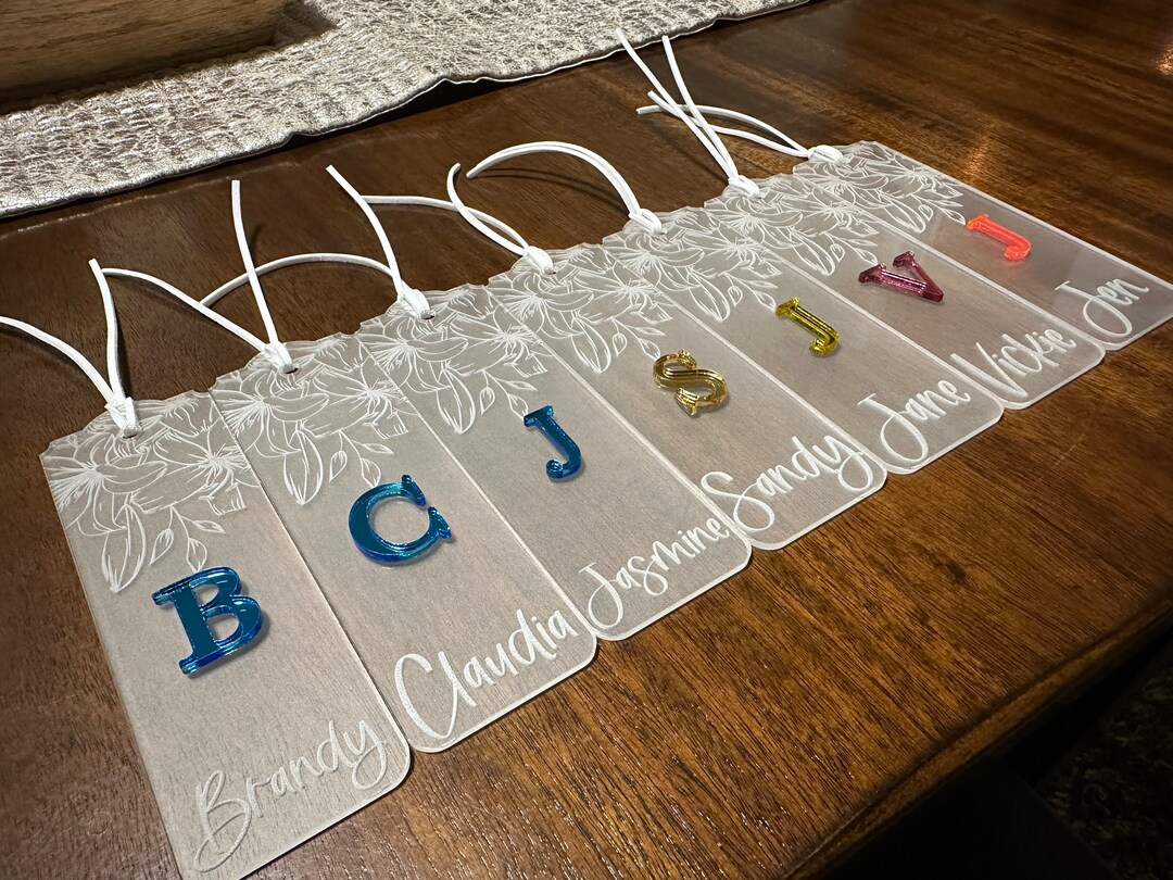 Custom Bookmark, 3D Bookmark, Floral Bookmark, Bookmark, Wood Bookmark ...