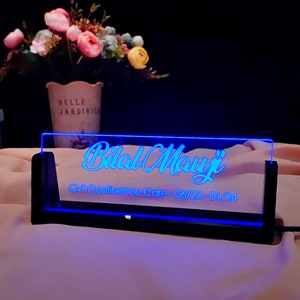 Personalized Modern Office Desk Name Plate, Custom Desk Nameplate With ...