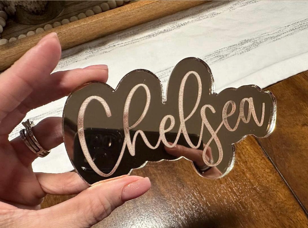 Custom Name Magnet, Custom Acrylic Engraved 5 Inch Name Magnet ...