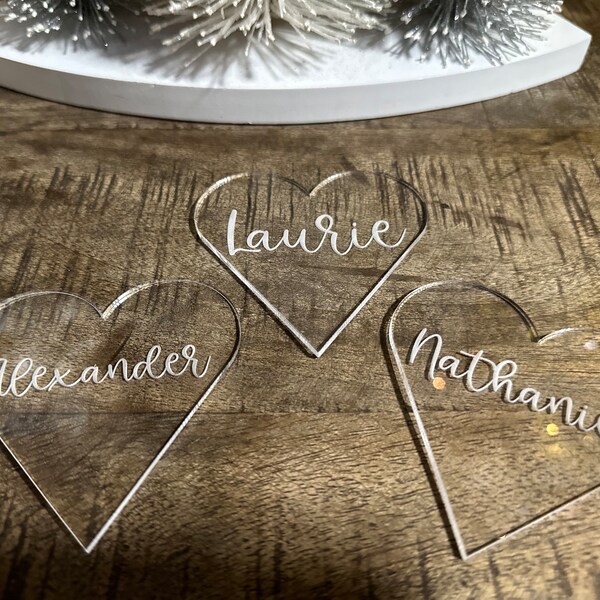 Heart Place Card - Etsy