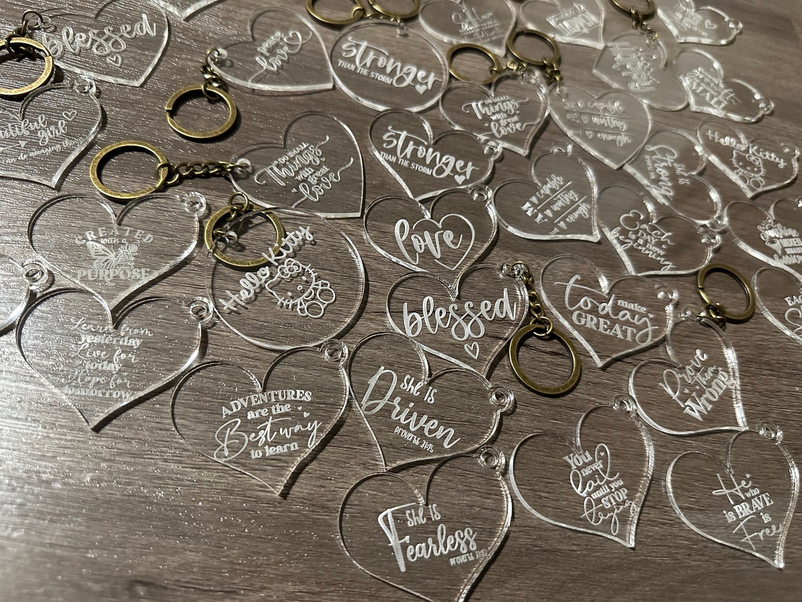 Keychain Quotes Encouragement Keychain Inspirational - Etsy