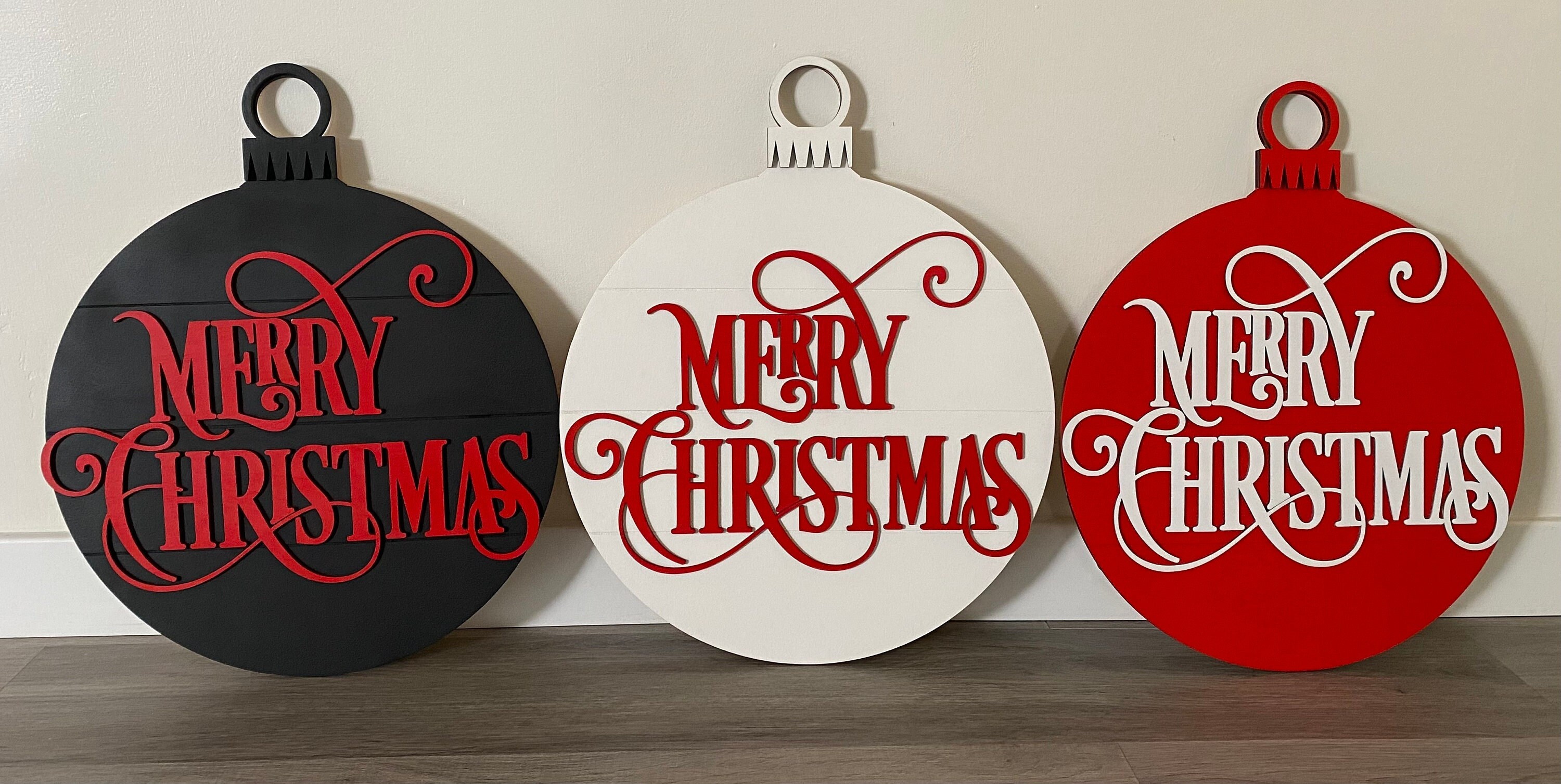 Merry Christmas Home Sign Shiplap Door Hanger Front Door | Etsy