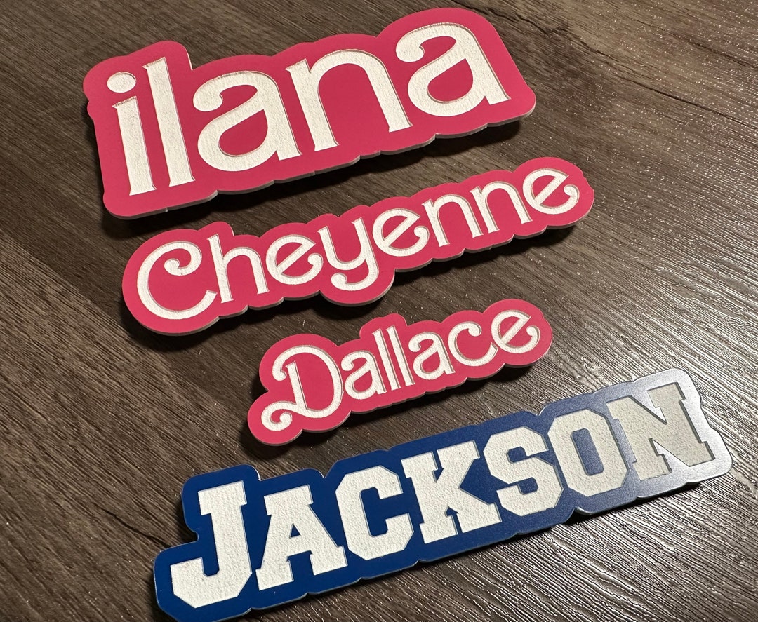 Custom Name Magnet, Laser Engraved Name Magnet, Acrylic Fridge Magnet ...