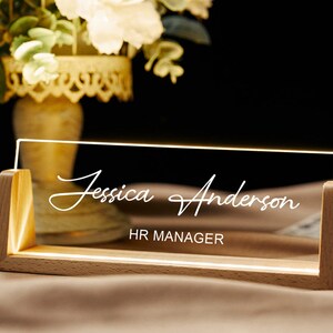 Personalized Modern Office Desk Name Plate, Custom Desk Nameplate With ...