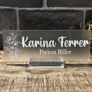 Custom Desk Name Plate, Personalized Modern Office Desk Name Plate ...