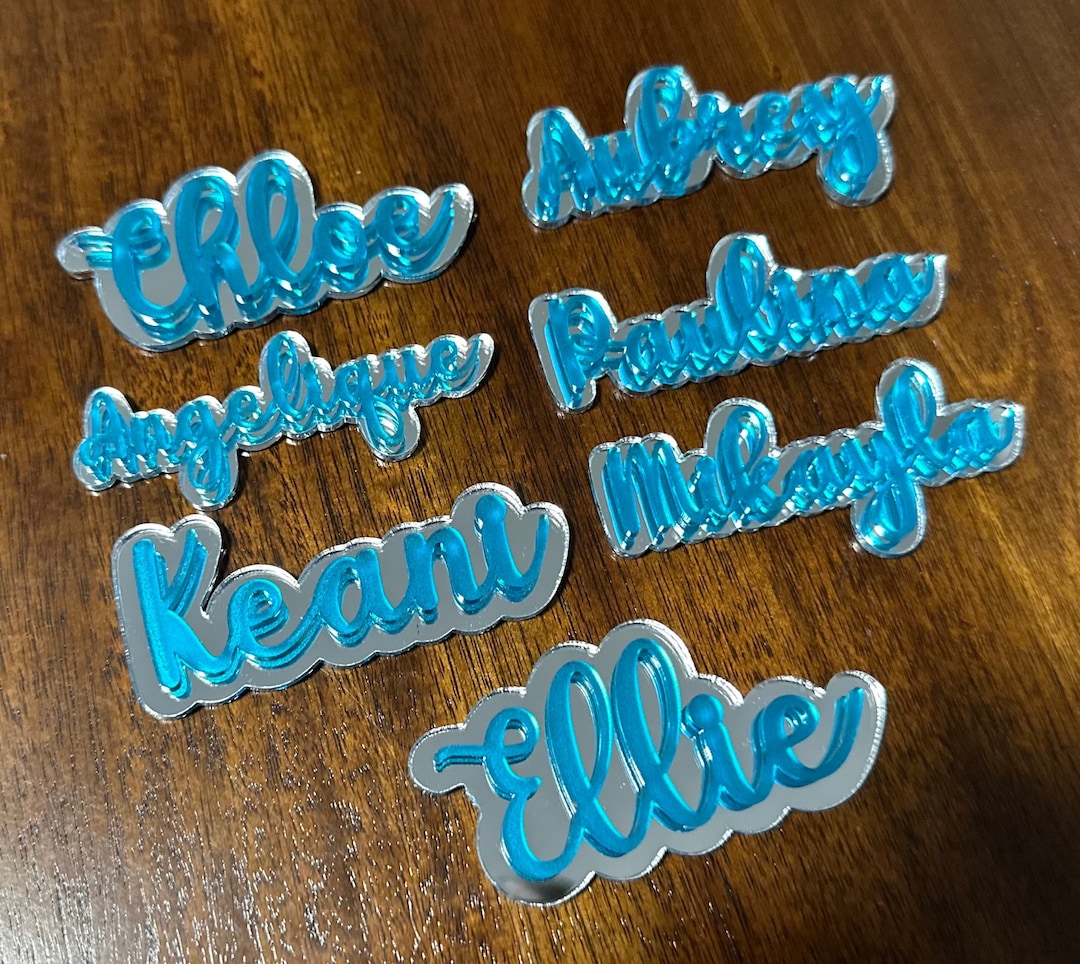 Custom Acrylic Name, 3D Acrylic Nameplate, Laser Cut Name, Custom ...