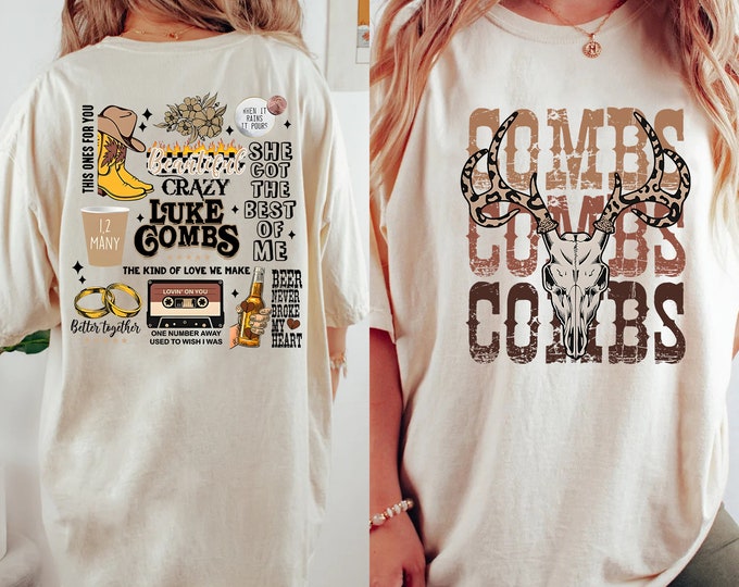 Luke Combs Designs Logos PNG Full Colour Great for Hoody or Tshirt ...