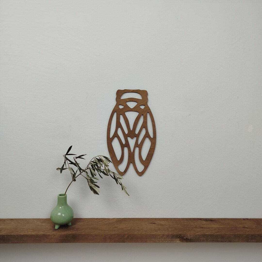 Cicada Wall Decoration – Symbol of Provence – Handcrafted Wooden Wall ...