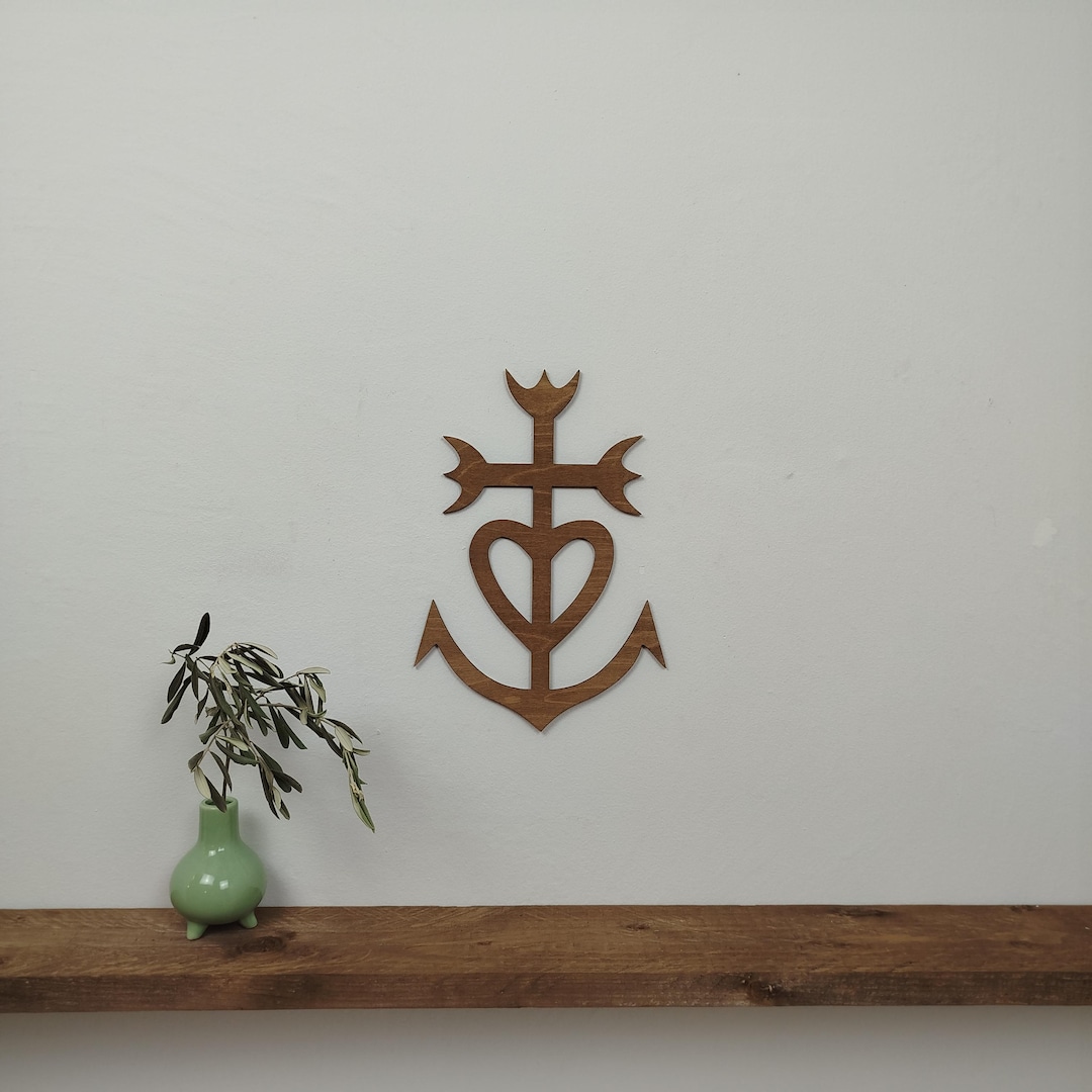 Camargue Cross Wall Decoration – Wooden Camargue Symbol – Handcrafted ...