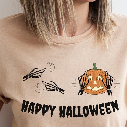 ASL Happy Halloween Tee Happy Halloween in American Sign - Etsy