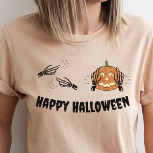 ASL Happy Halloween Tee, Happy Halloween in American Sign Language Gift ...