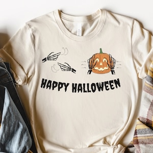 ASL Happy Halloween Tee, Happy Halloween in American Sign Language Gift ...