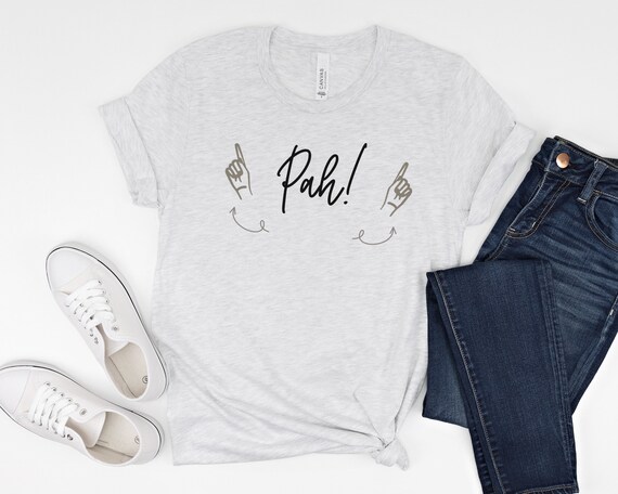 ASL Pah Tee American Sign Language Gift ASL Gift ASL | Etsy