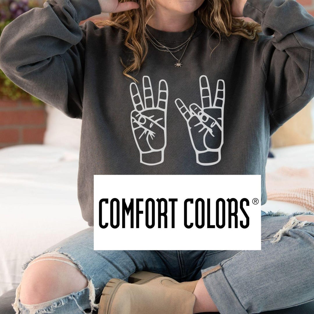 ASL "6-7" Meme Sweatshirt in Sign Language for Middle School and High ...