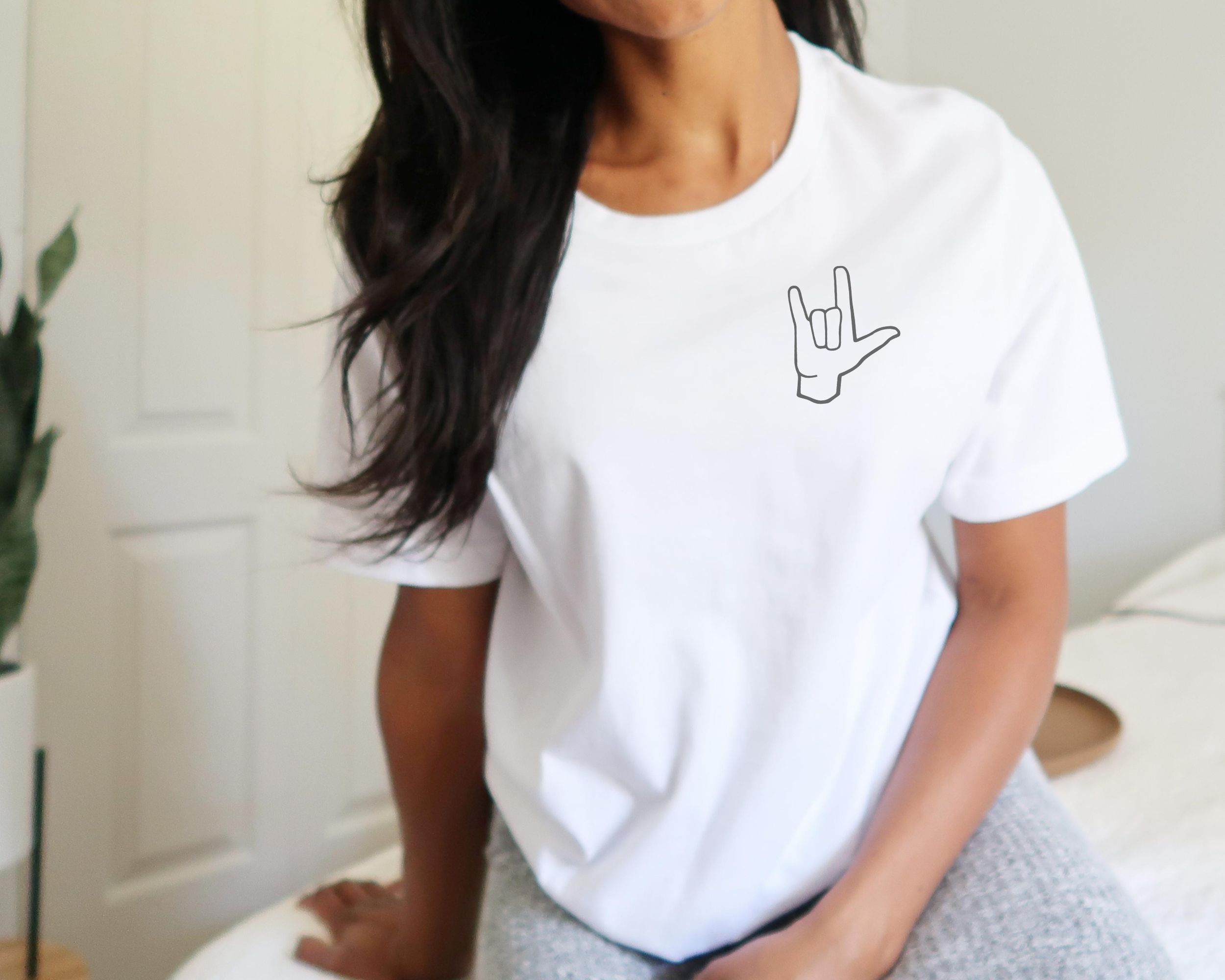 Ily Hand Sign ASL Shirt, Hand Love Tee, Valentines Day T-shirt, I Love ...