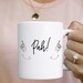 ASL Pah Coffee Mug, American Sign Language Gift, ASL Gift, ASL Teacher ...