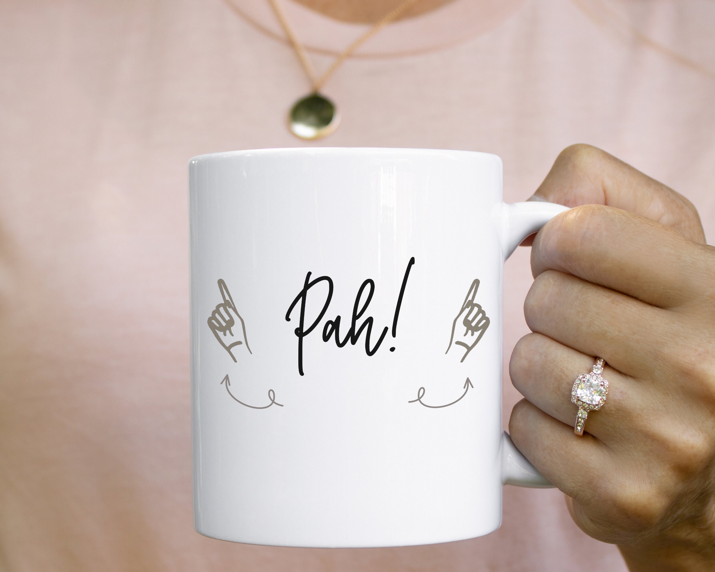 ASL Pah Coffee Mug American Sign Language Gift ASL Gift ASL - Etsy