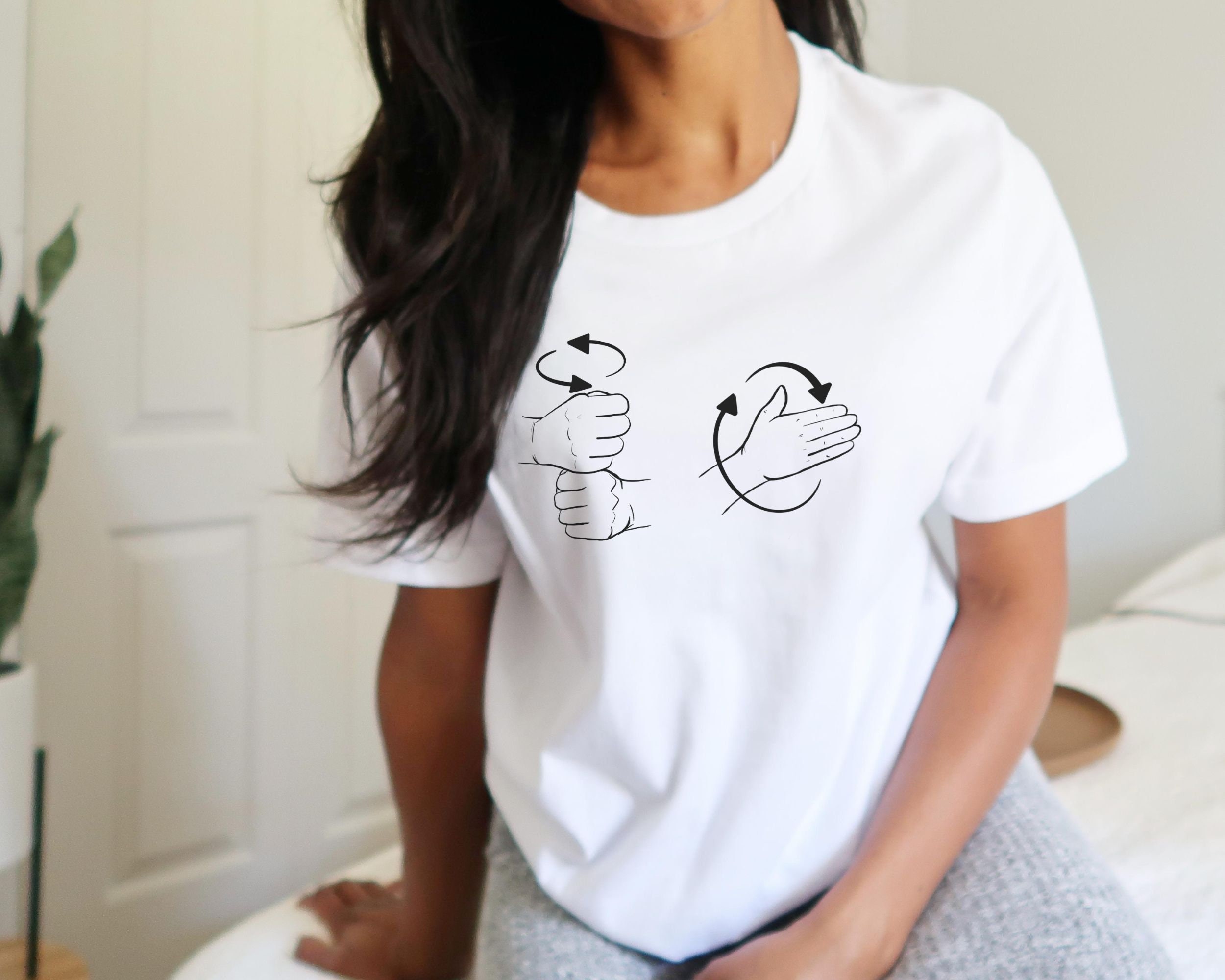 ASL Coffee Please American Sign Language Hands Asl Tee Gift for Deaf or ...