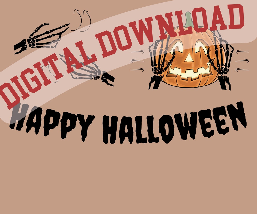 ASL Happy Halloween PNG Transparent Digital Download, Deaf Halloween ...