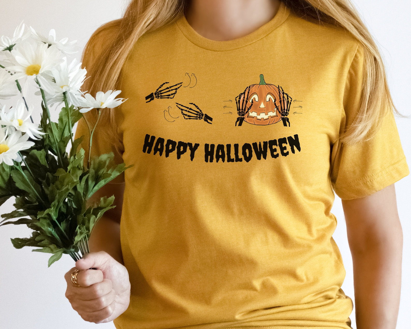 ASL Happy Halloween Tee, Happy Halloween in American Sign Language Gift ...