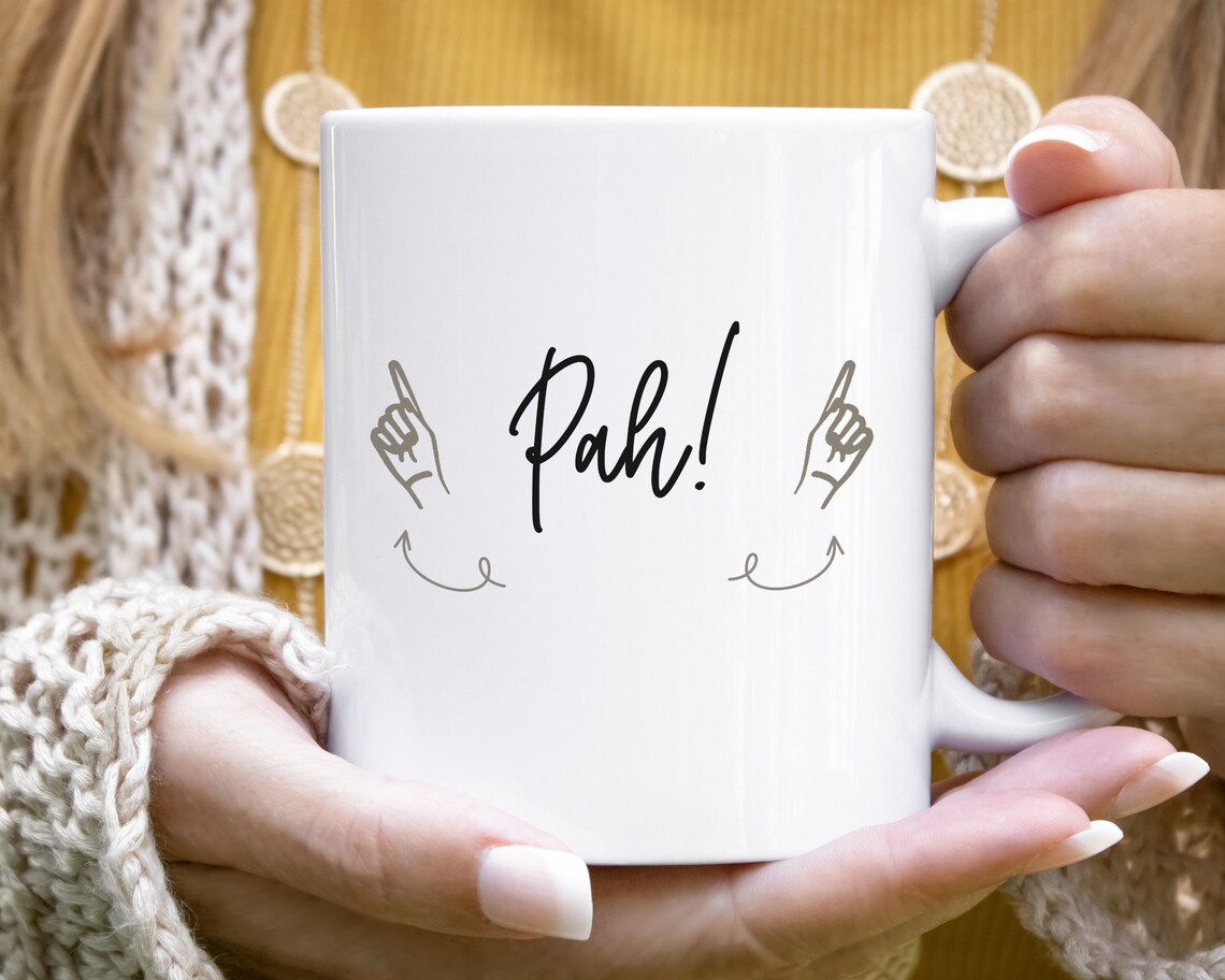 ASL Pah Coffee Mug American Sign Language Gift ASL Gift ASL - Etsy