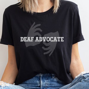 Deaf Advocate Interpreter Tee - ASL Interpreting Gift, Concert ...