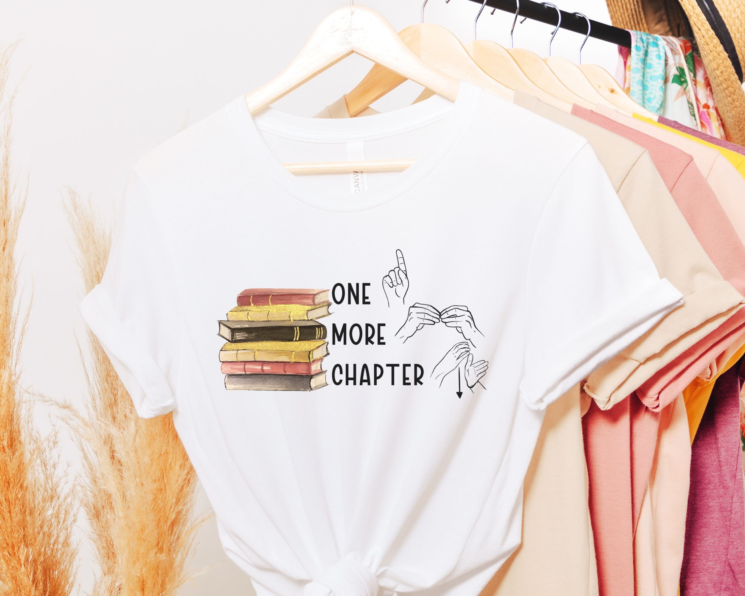 ASL One More Chapter Deaf Reading Shirt Sign Language Book - Etsy