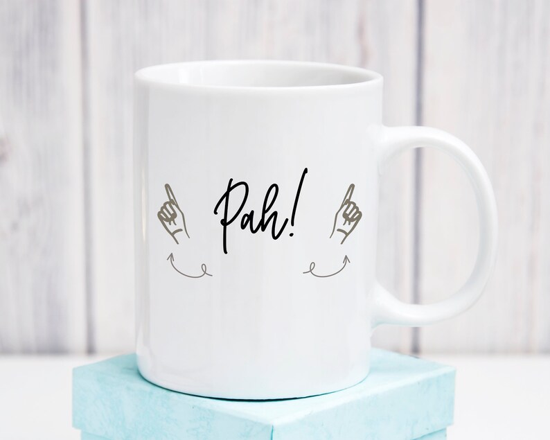 ASL Pah Coffee Mug American Sign Language Gift ASL Gift ASL - Etsy