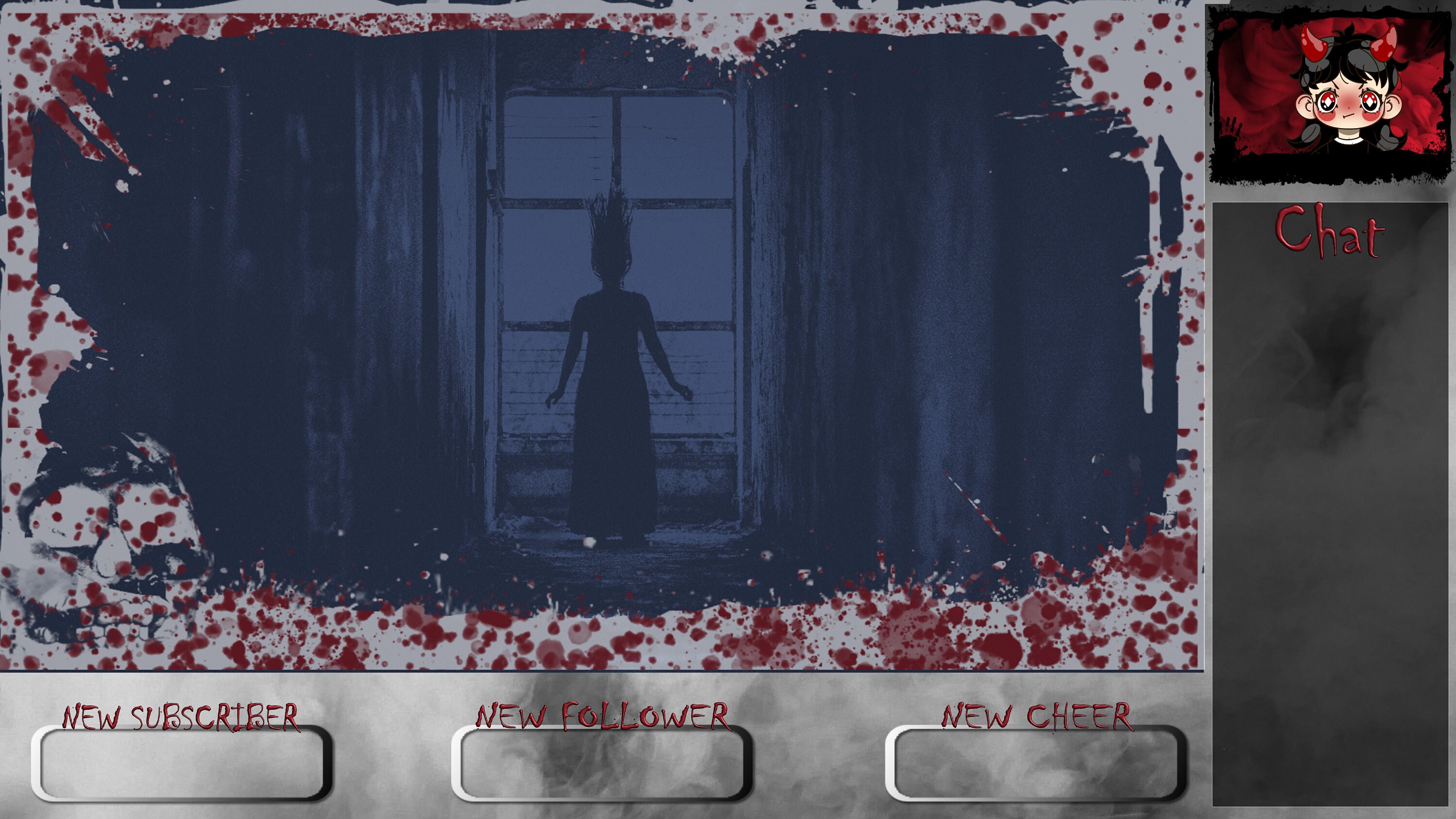 UPDATED Animated horror Themed Complete Stream Bundle Twitch Overlay ...