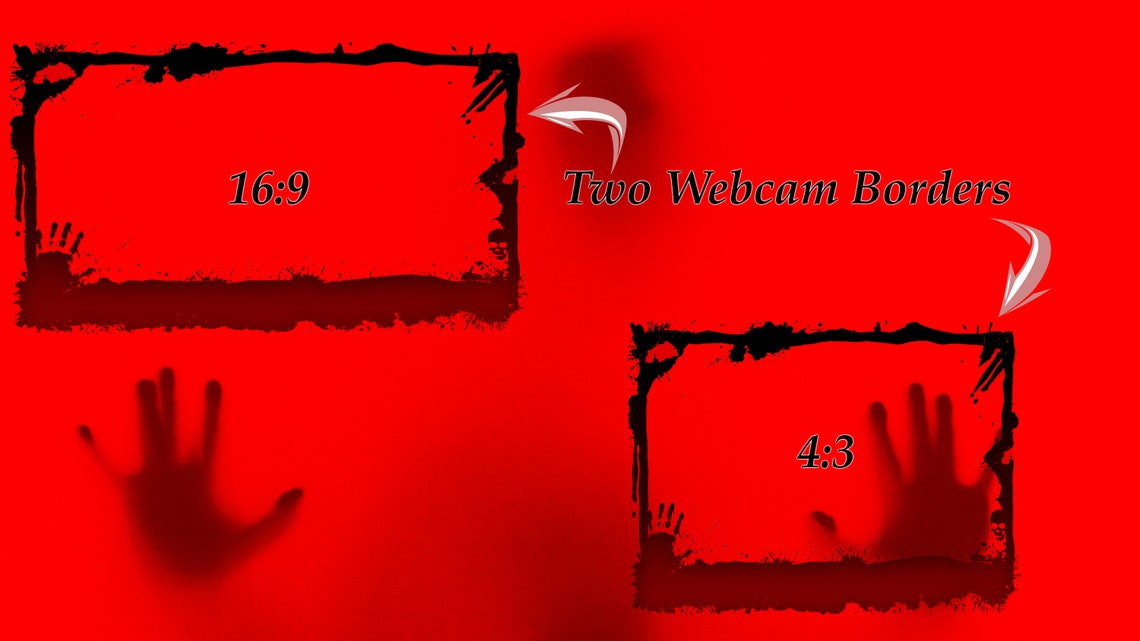 Animated Twitch Mini Bundle, Horror Scary Goth Webcam Border Twitch ...