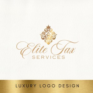 Luxury Logo | Tax Logo | Gold Logo | Credit Repair Logo | Glam Logo ...
