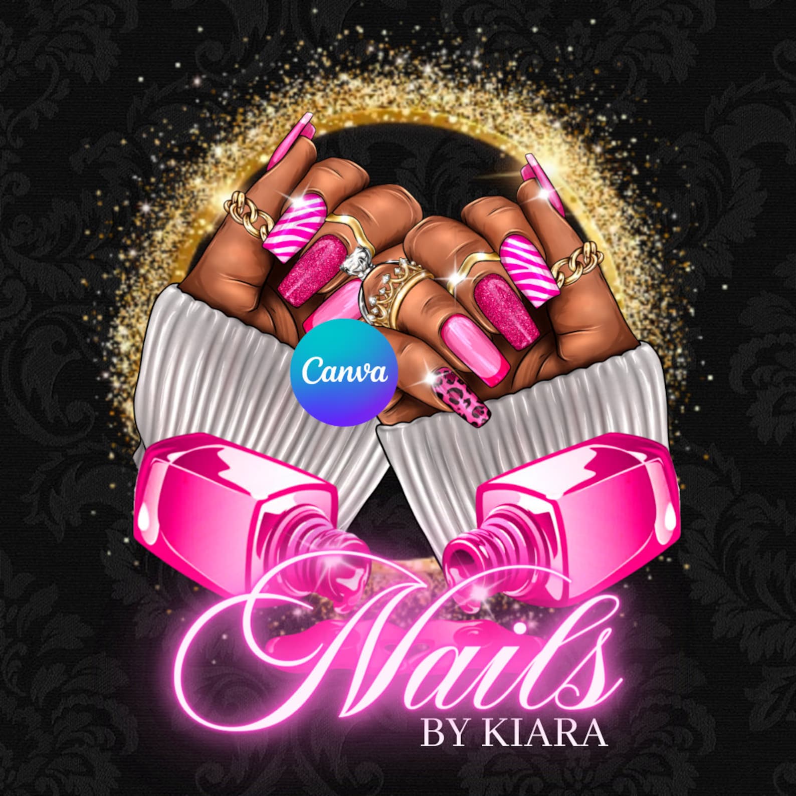 Nail Tech Logo, DIY Logo, Business Logo, Luxury Logo, Glam Logo ...