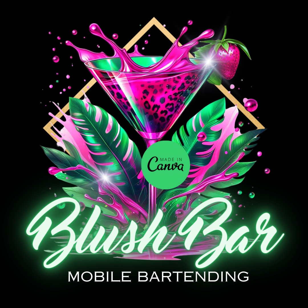 Bartender Logo, Mobile Bartending Logo, DIY Logo, Business Logo, Luxury ...