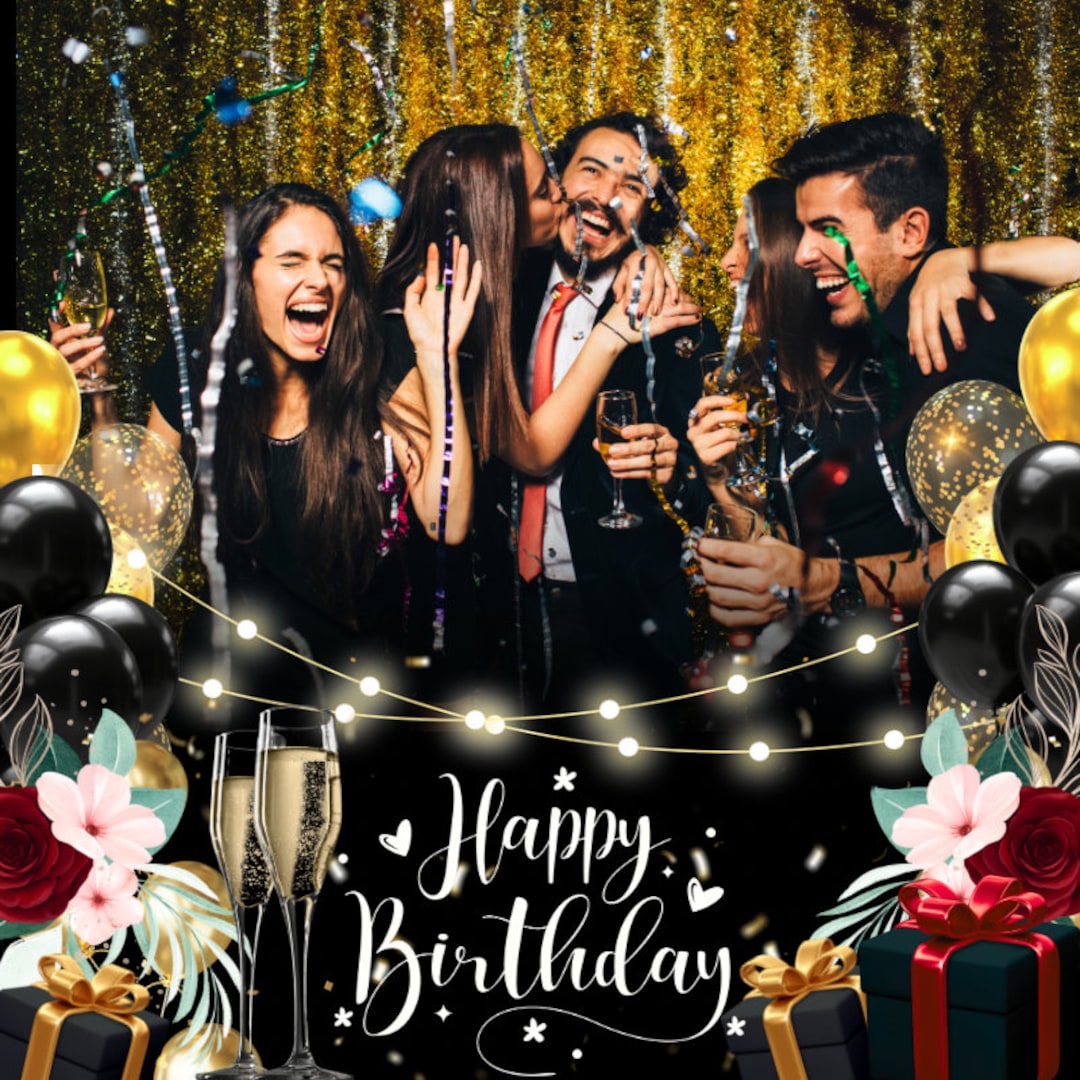 Birthday Overlay for 360 Photo Booth - Etsy