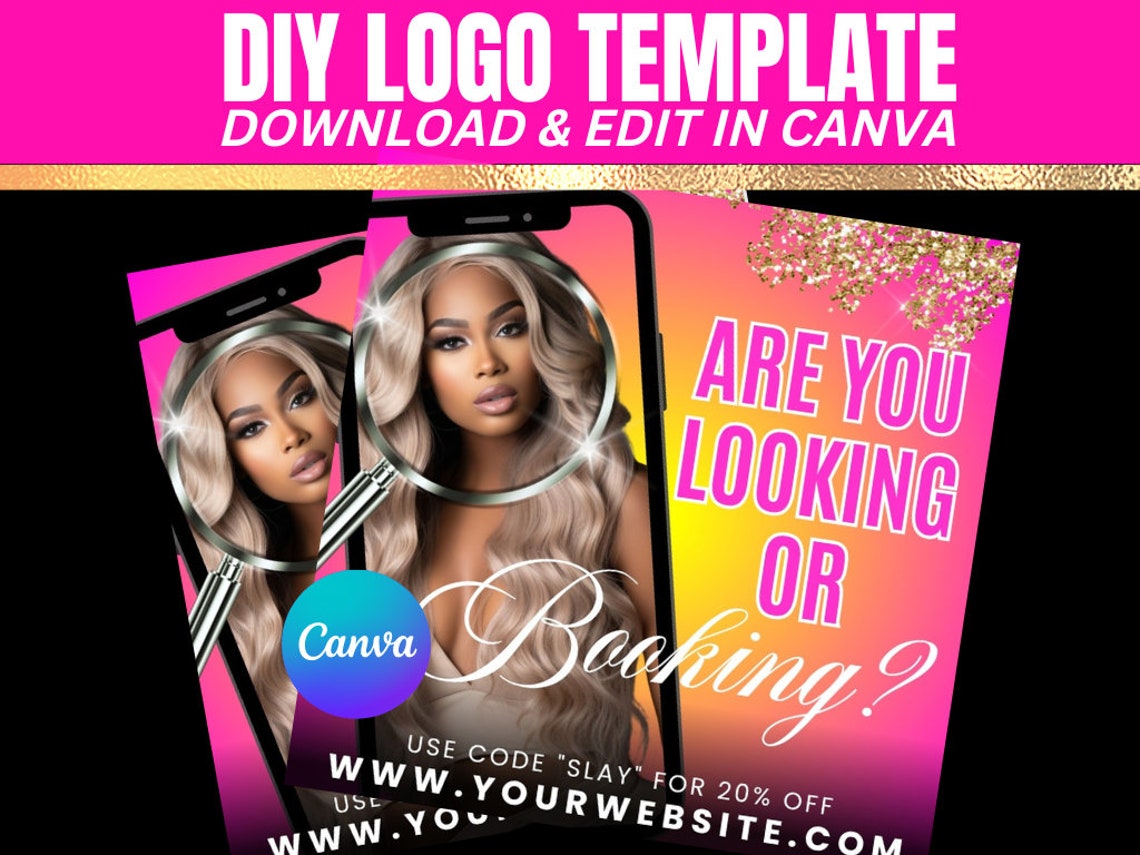 DIY Flyer Template Canva Salon Flyer Template - Etsy