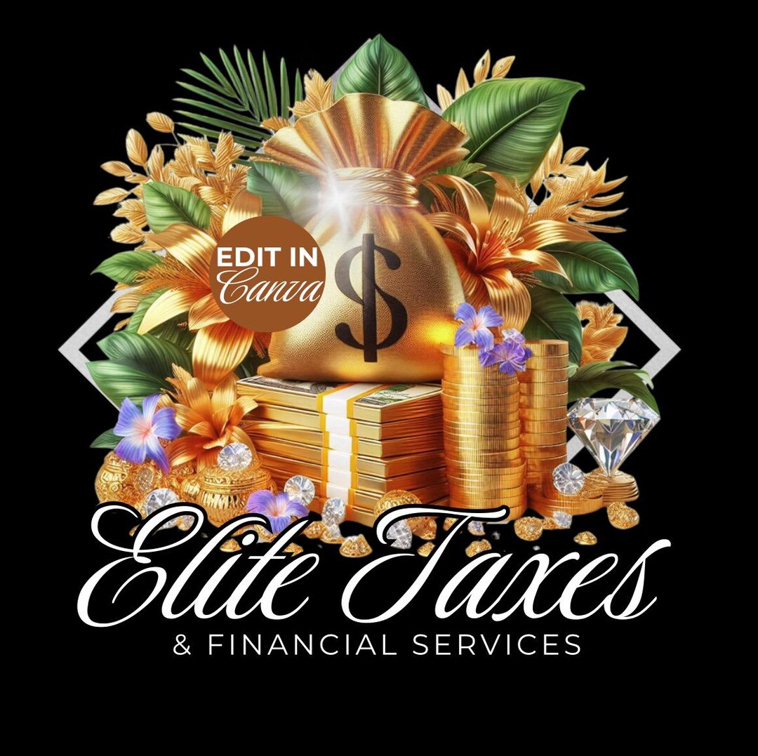 Tax Logo, Tax Preparer Logo, DIY Logo, Business Logo, Luxury Logo, Gold ...