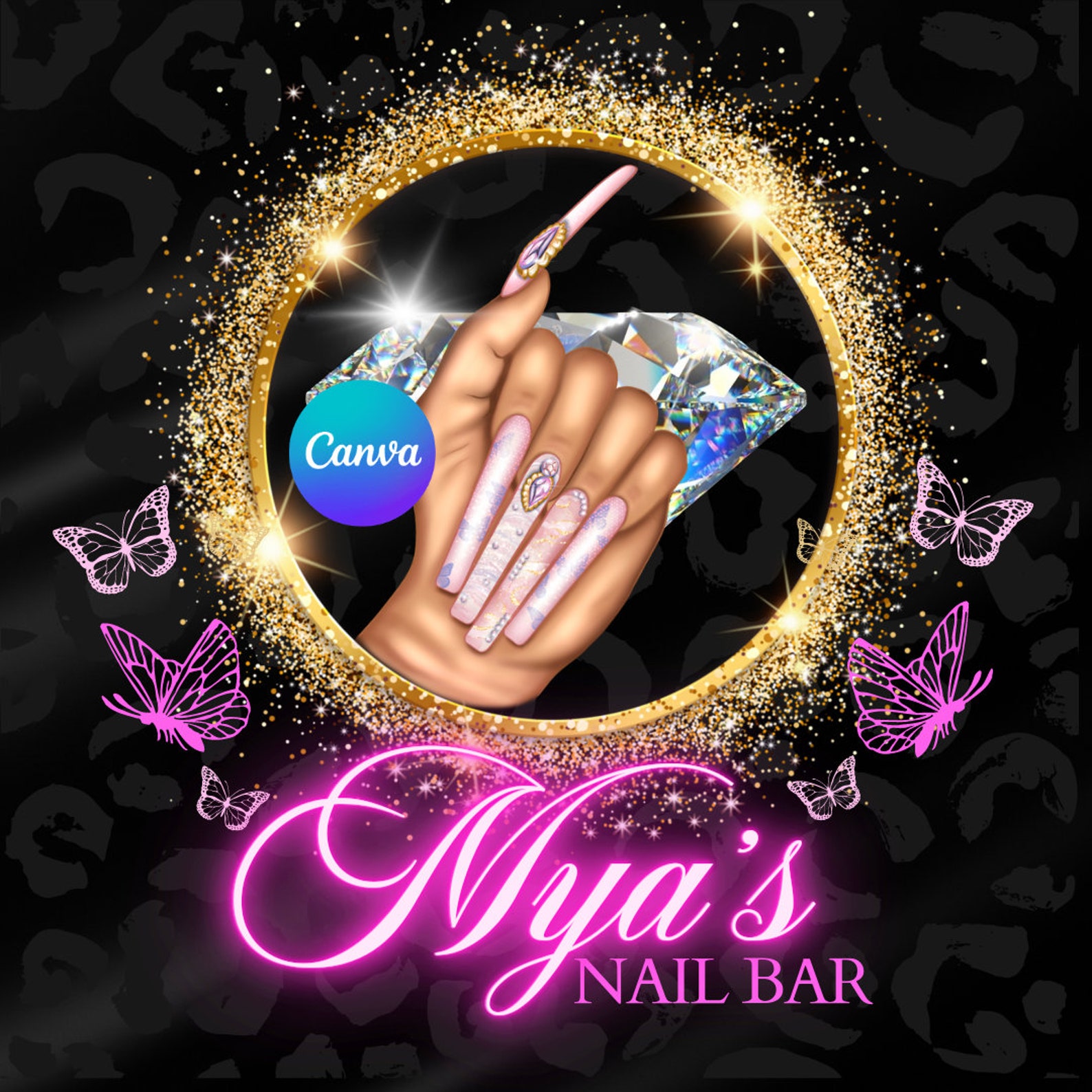 Nail Tech Logo, DIY Logo, Business Logo, Luxury Logo, Glam Logo ...