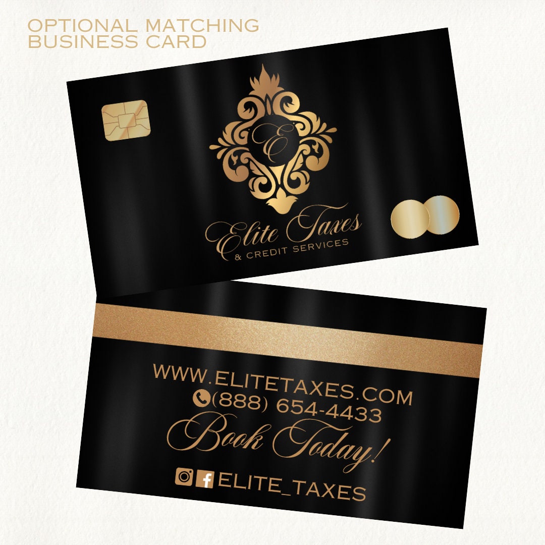 Luxury Logo | Tax Logo | Gold Logo | Credit Repair Logo | Glam Logo ...