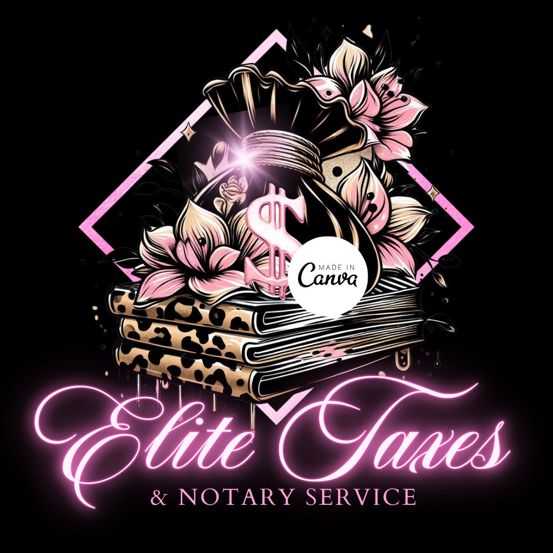Tax Preparer Logo, Tax Logo, DIY Logo, Business Logo, Luxury Logo, Glam ...