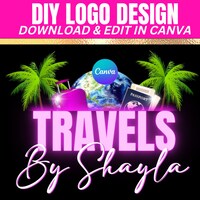 Travel Logo, Travel Vlogger Logo, Youtube Travel Channel Logo, Travel ...