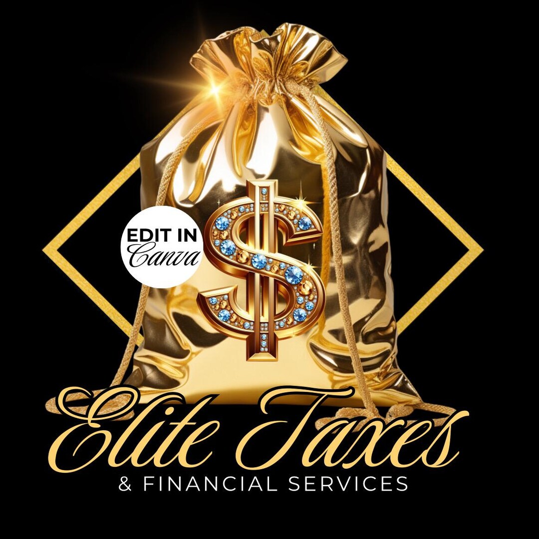 Tax Logo, Tax Preparer Logo, DIY Logo, Business Logo, Luxury Logo, Gold ...