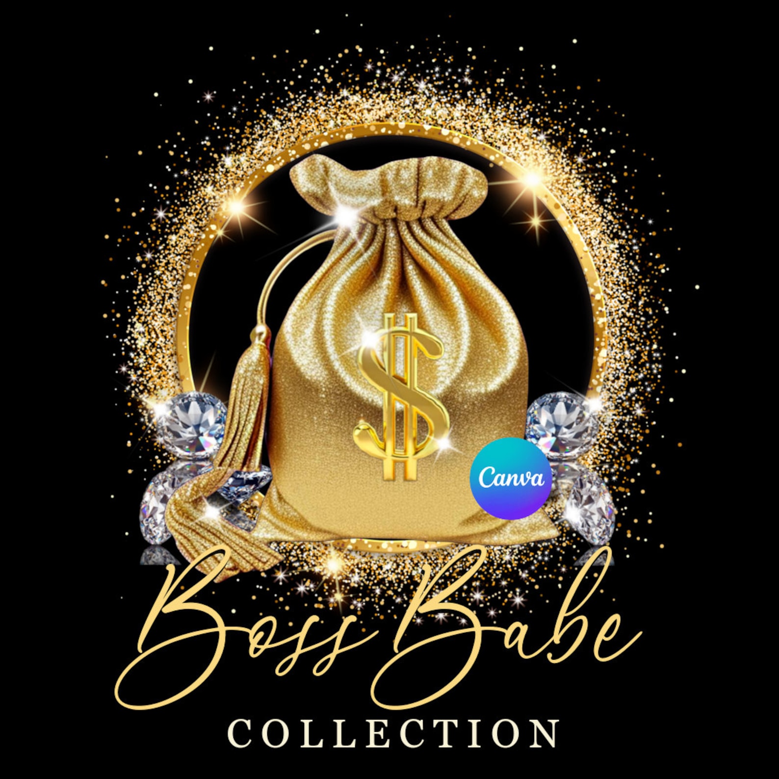 Money Bag Logo, Money Logo, Gold Money Logo,diy Logo, Business Logo ...